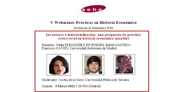 AEHE | V Webminar Prácticas en Historia Económica